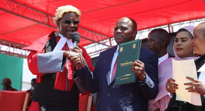 H.E MAJ RTD DR. DHADHO GODHANA GADDAE TAKES OATH OF OFFICE - County ...